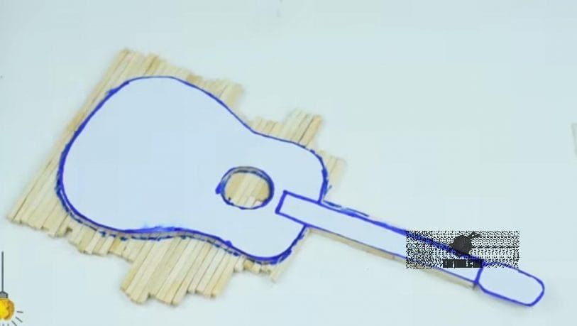 Miniature Guitar- Made with MatchSticks