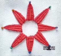 CROCHET EASY 3D RED FLOWER
