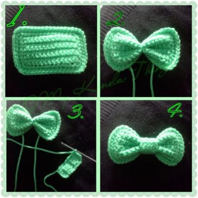 CROCHET EASY CUTE BOW