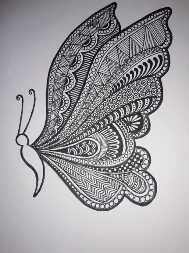 MANDALA ART BUTTERFLY
